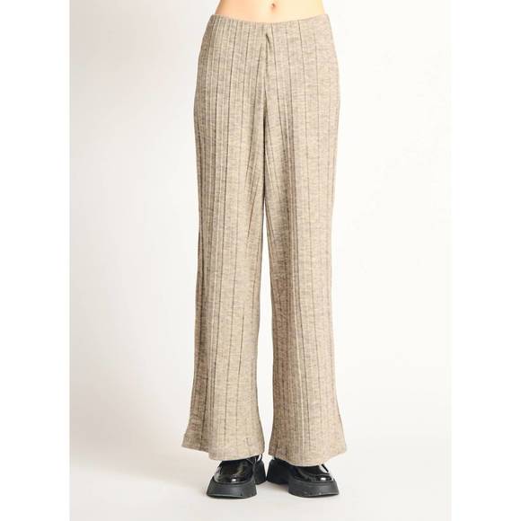 Dex | Pants & Jumpsuits | New Dex Wide Ribbed Sweater Pants In Beige ...